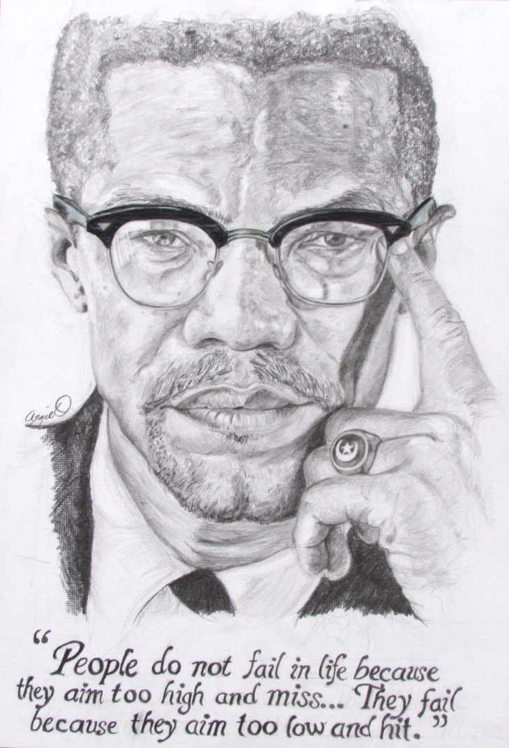 Malcolm X - Angela O. Art